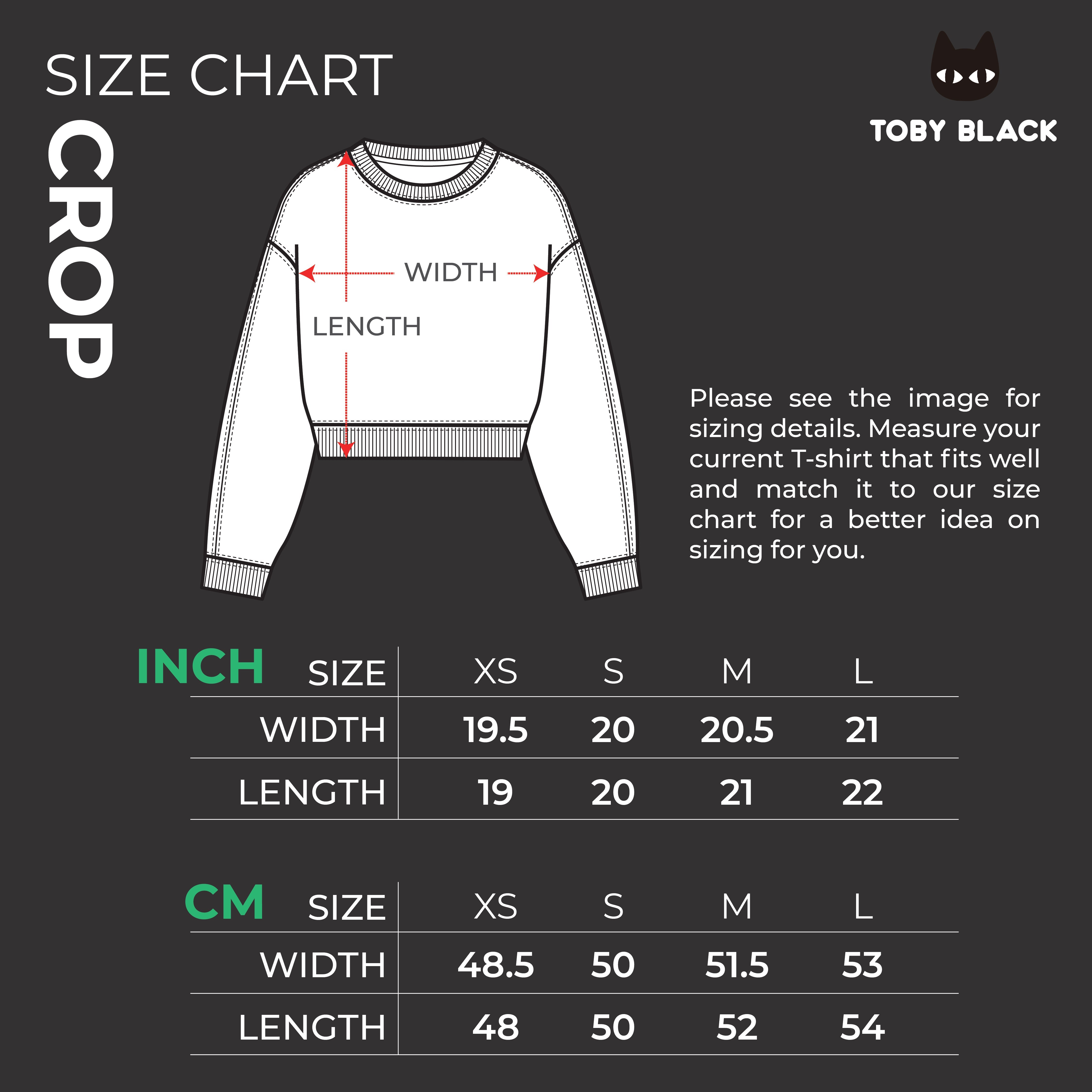 Sweatshirt Crop – Toby Black